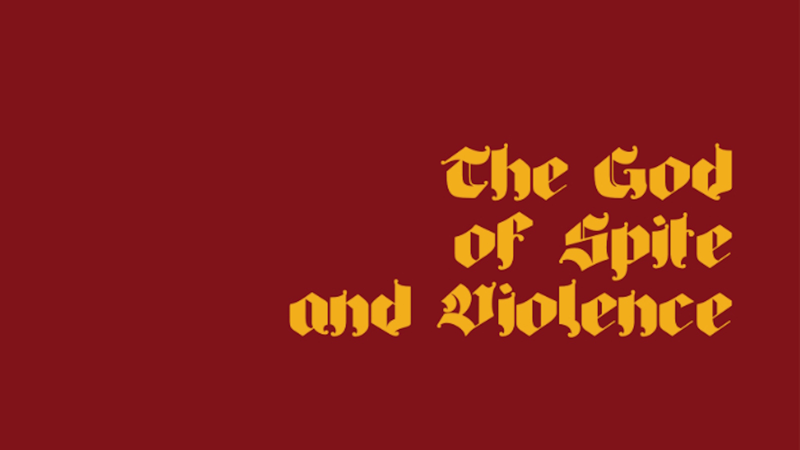472 - The God of Spite and Violence (Character Creation) with Teddy Ren ...